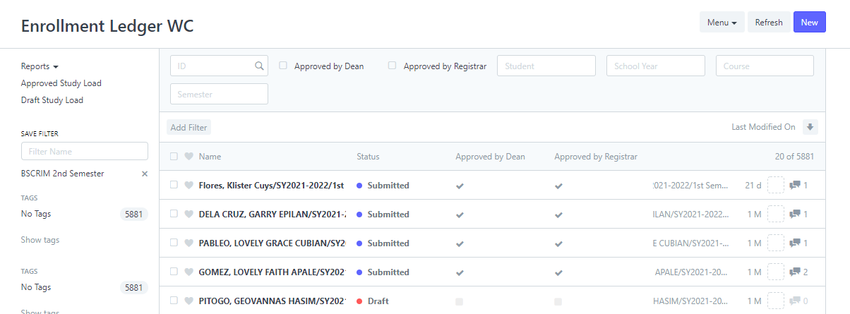 Print Student's Certificate of Registration (COR)